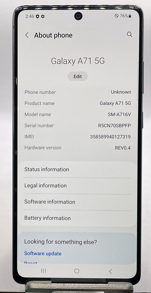 Samsung Galaxy A71 5G SM-A716V Xfinity Only 128GB Prism Bricks Black ...