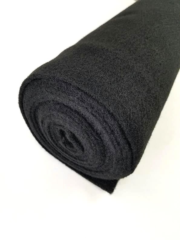 5 Yards Black Upholstery Durable Un-Backed Automotive Trim Carpet 40 ...