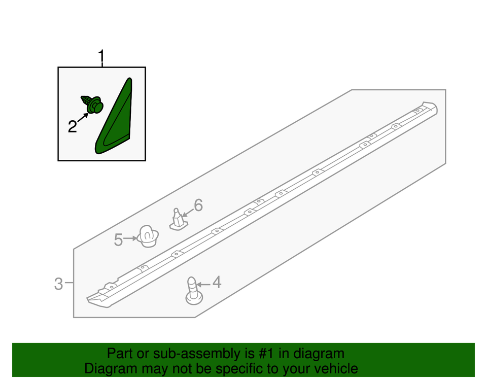 Genuine Mitsubishi Applique 7405A565 | eBay