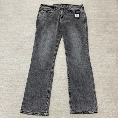 NWT True Religion Ricky Big T Flap Relaxed Straight Jeans Men's 36 ...