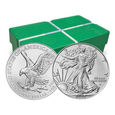 2025 1 oz American Silver Eagle Monster Box (500 Coins, BU) | eBay