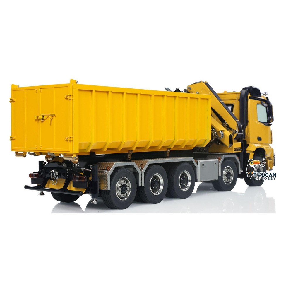 1:14 10x10 Metal RC Hydraulic Dump Car Remote Control Crane Full Dumper ...