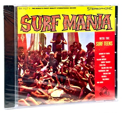 The Surf Teens - Surf Mania (CD, 1998, Bacchus Archives) NEW, Rare Surf ...
