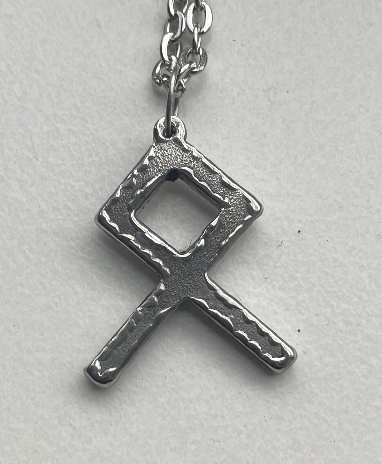Anhänger Odal Rune Othala Schmuck Wikinger Edelstahl Lebens Kette Frau ...