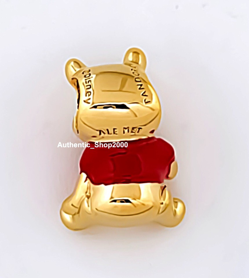NEW 100% Authentic PANDORA 14k Gold Disney Winnie the Pooh Bear Charm ...