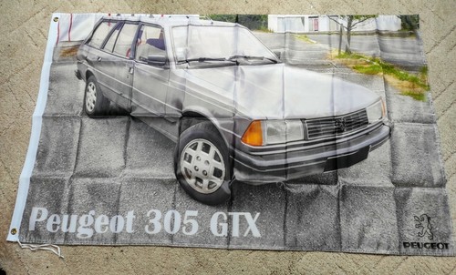 Drapeau Flag Bannière, Peugeot 305 GTX, neuf | eBay