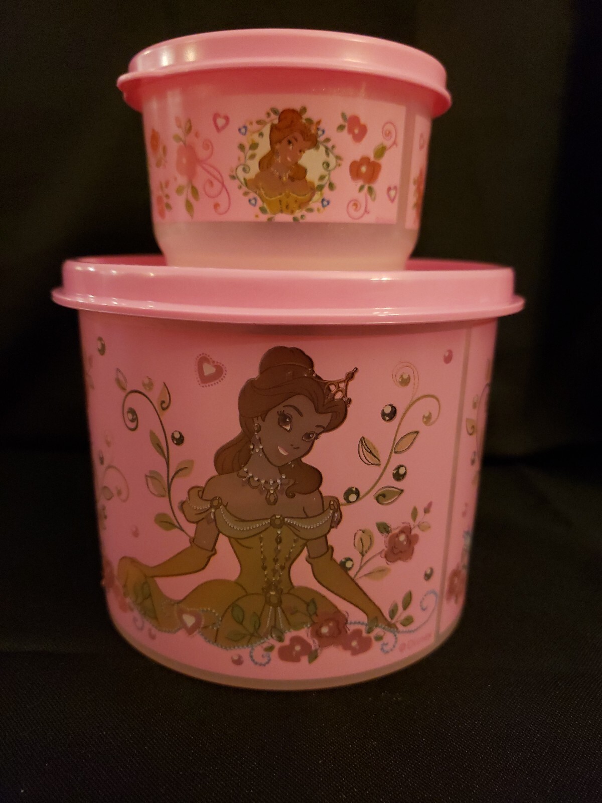New Tupperware Disney Princess Canister Set 20oz and 4oz Canisters | eBay