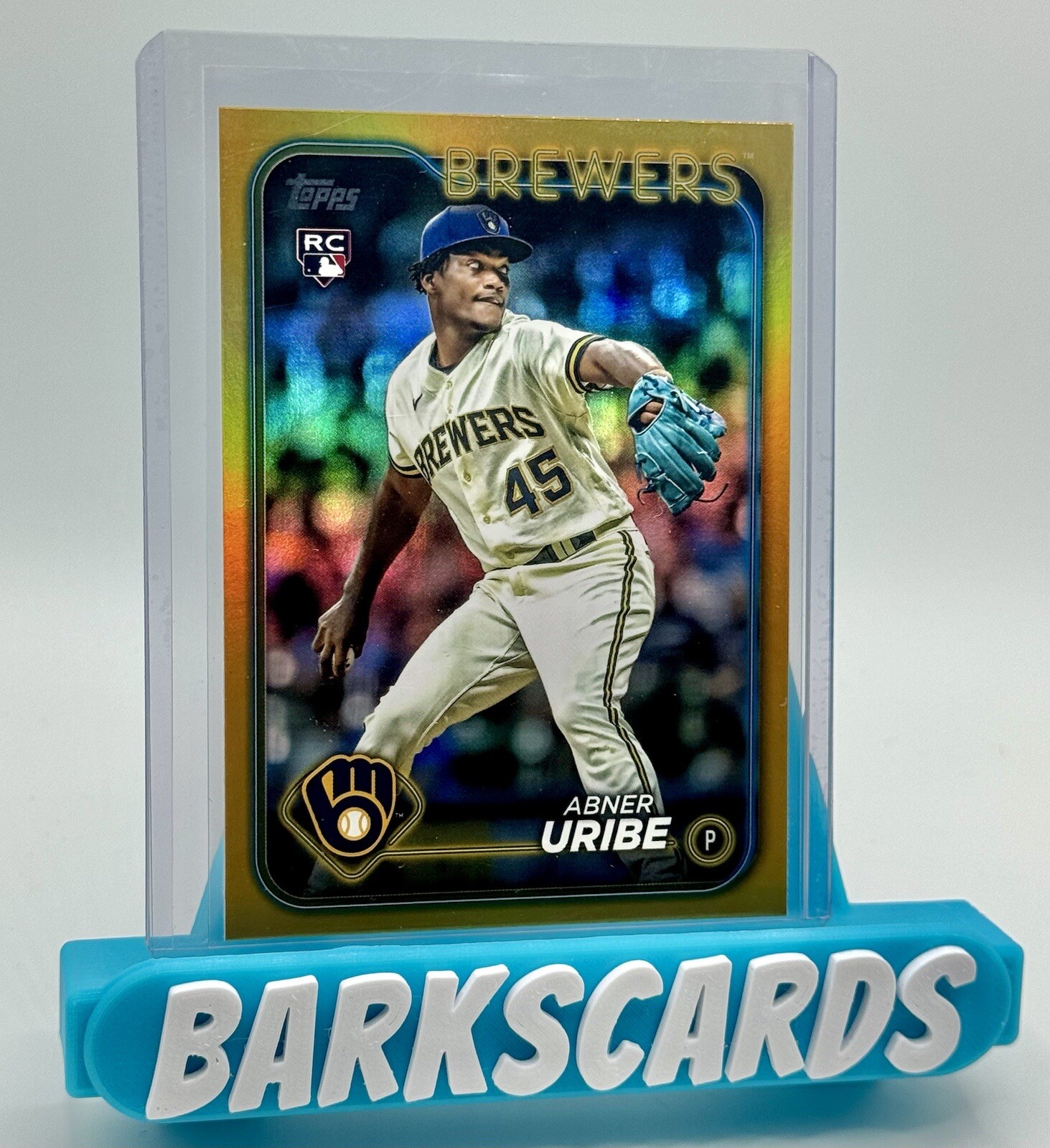 2024 Topps Series 1 Abner Uribe Gold Foil # 310 RC Rookie Milwaukee ...