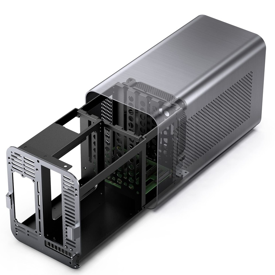 N1 Mini-ITX NAS Chassis, ITX Computer Case, 5+1 Disk Bays NAS Mini ...