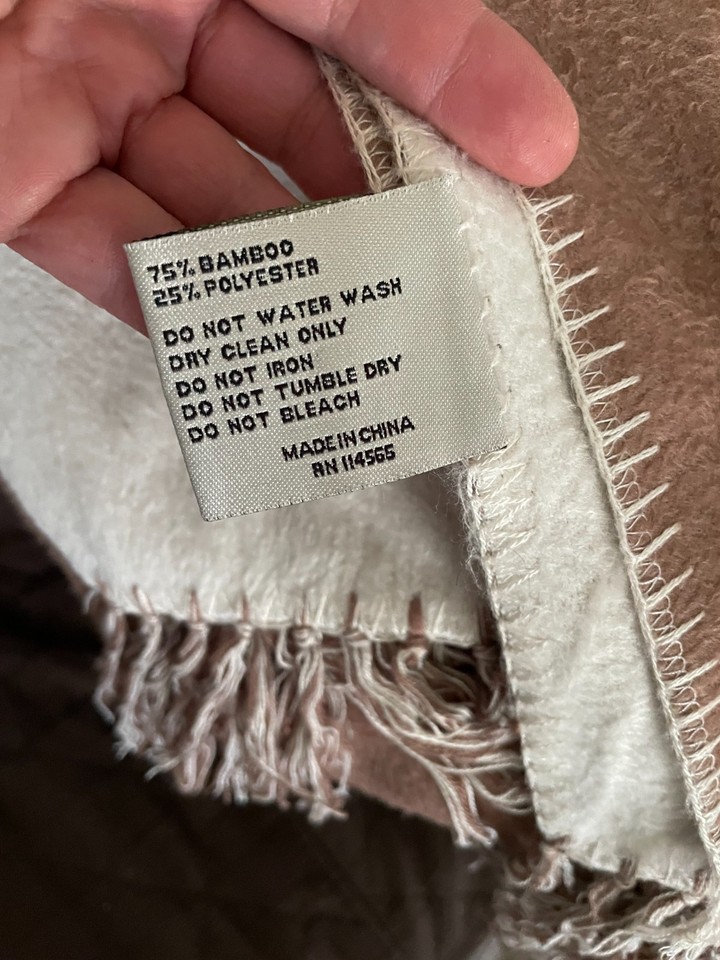 Bedford cottage 2-sided throw blanket 75% bamboo 25% poly 61"x49" | eBay