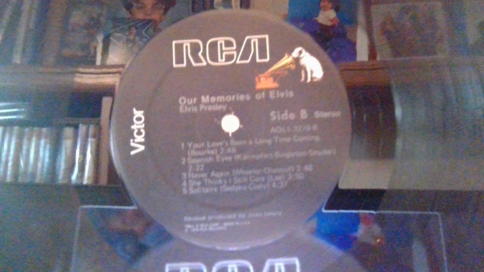 OUR MEMORIES OF ELVIS 1979 RCA AQL1-3279 LSTEREO P & HYPE STICKER | eBay
