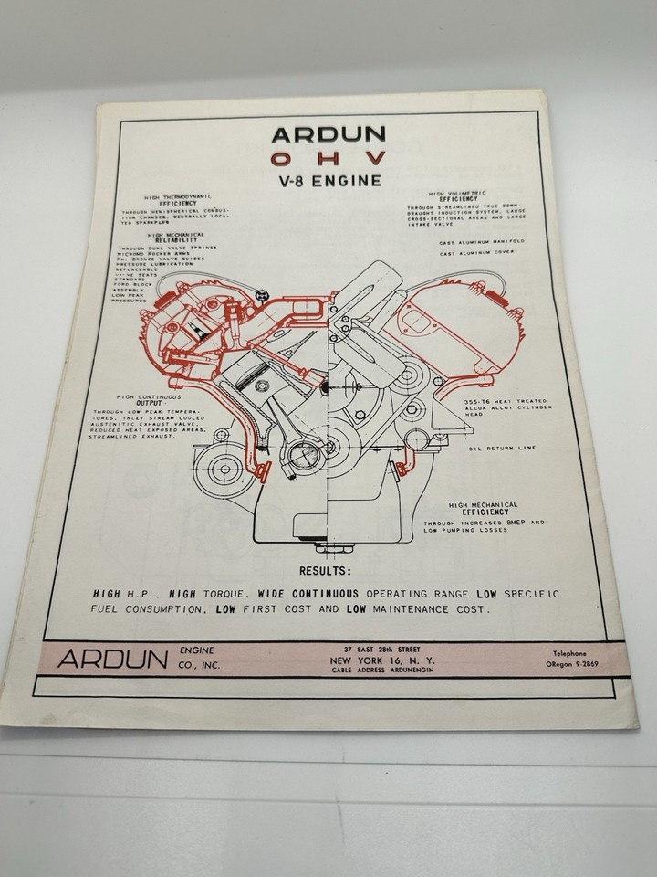 Vintage ARDUN OHV Engines & Conversion Kits Automotive Industrial ...
