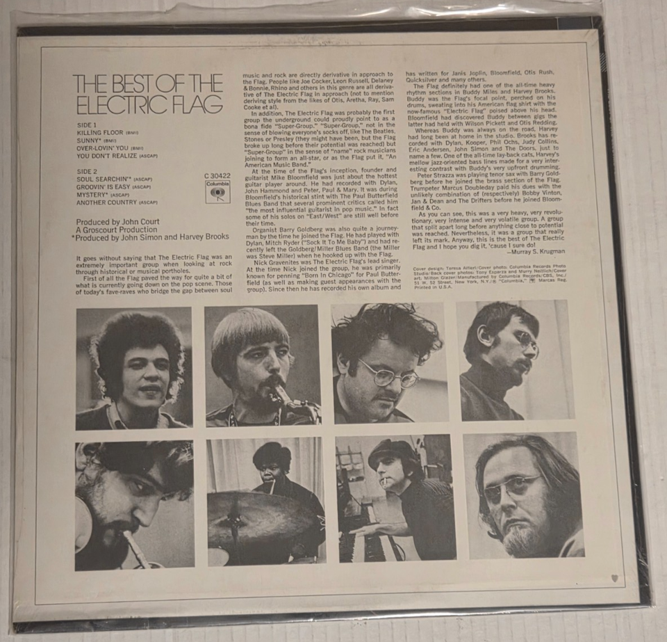 The Electric Flag - The Best Of The Electric Flag - Columbia - C 30422 ...