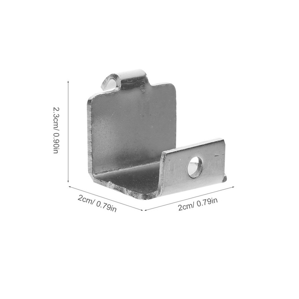 4pcs Fridge Rail Hooks Metal Freezer Shelf Clips Fridge Cooler Shelf ...