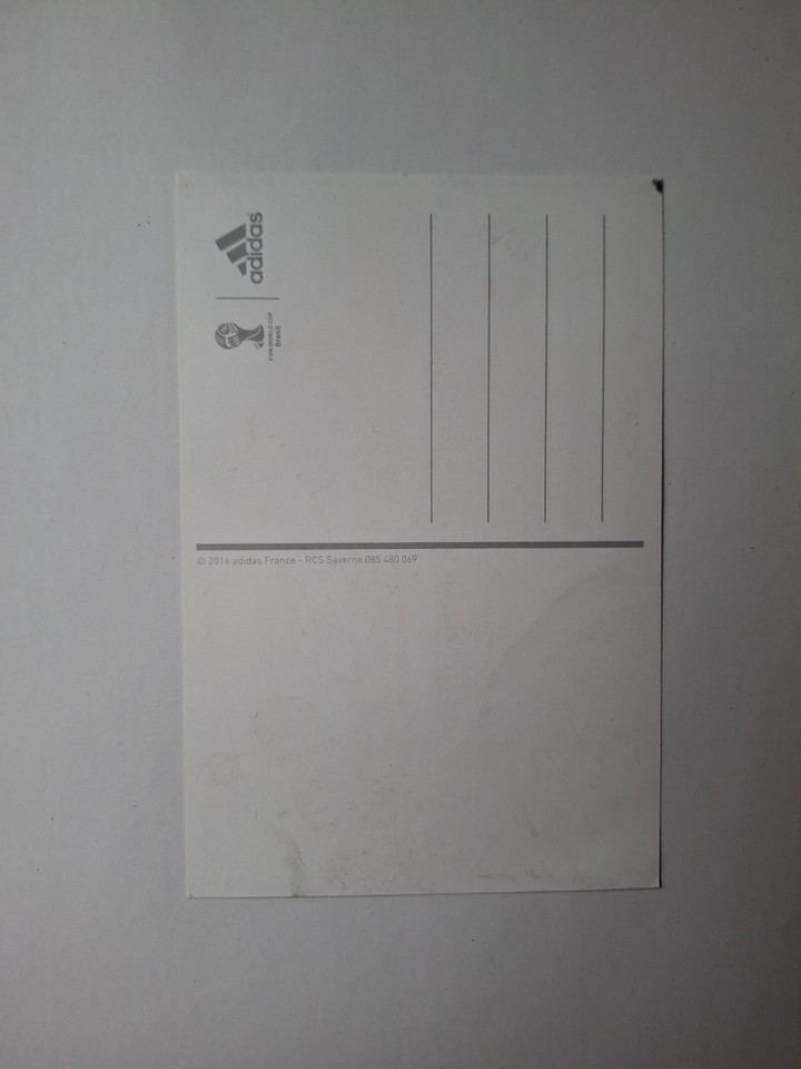 Autogrammkarte handsigniert Dani Alves BRASILIEN tolle Adidas-Karte von ...