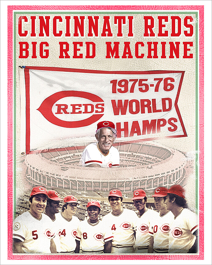 Cincinnati Reds - Big Red Machine - poster print | eBay