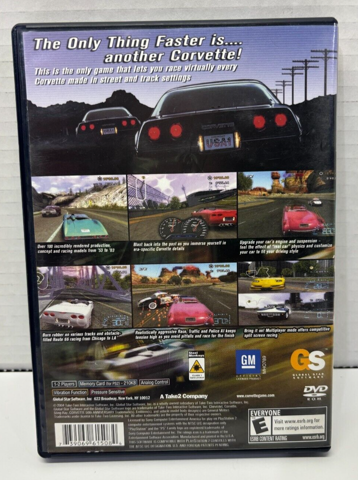 Corvette Racing PS2 Sony Playstation 2 2004 CIB w/Manual Tested | eBay