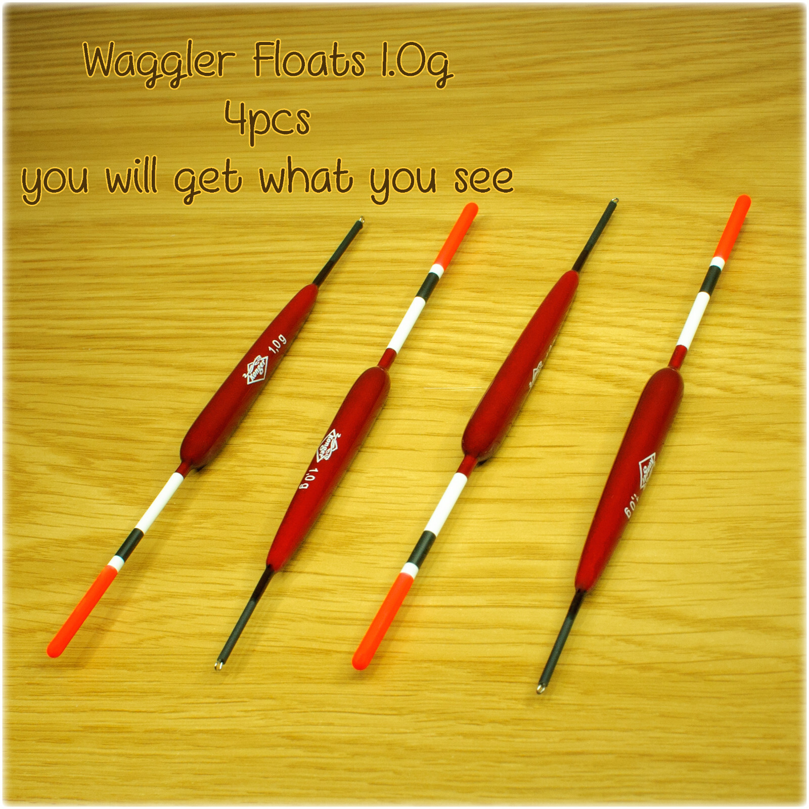Waggler Fishing Float Set Sensitive Bodied 2g 3g 4g Bream Roach Coarse ...