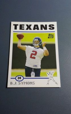 B.J. SYMONS 2004 TOPPS RC ROOKIE CARD # 319 A7461 | eBay