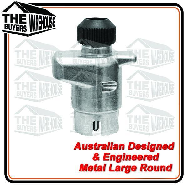 Trailer 7 Pin Large Round Metal Plug ADR Approved Australian Brand ...