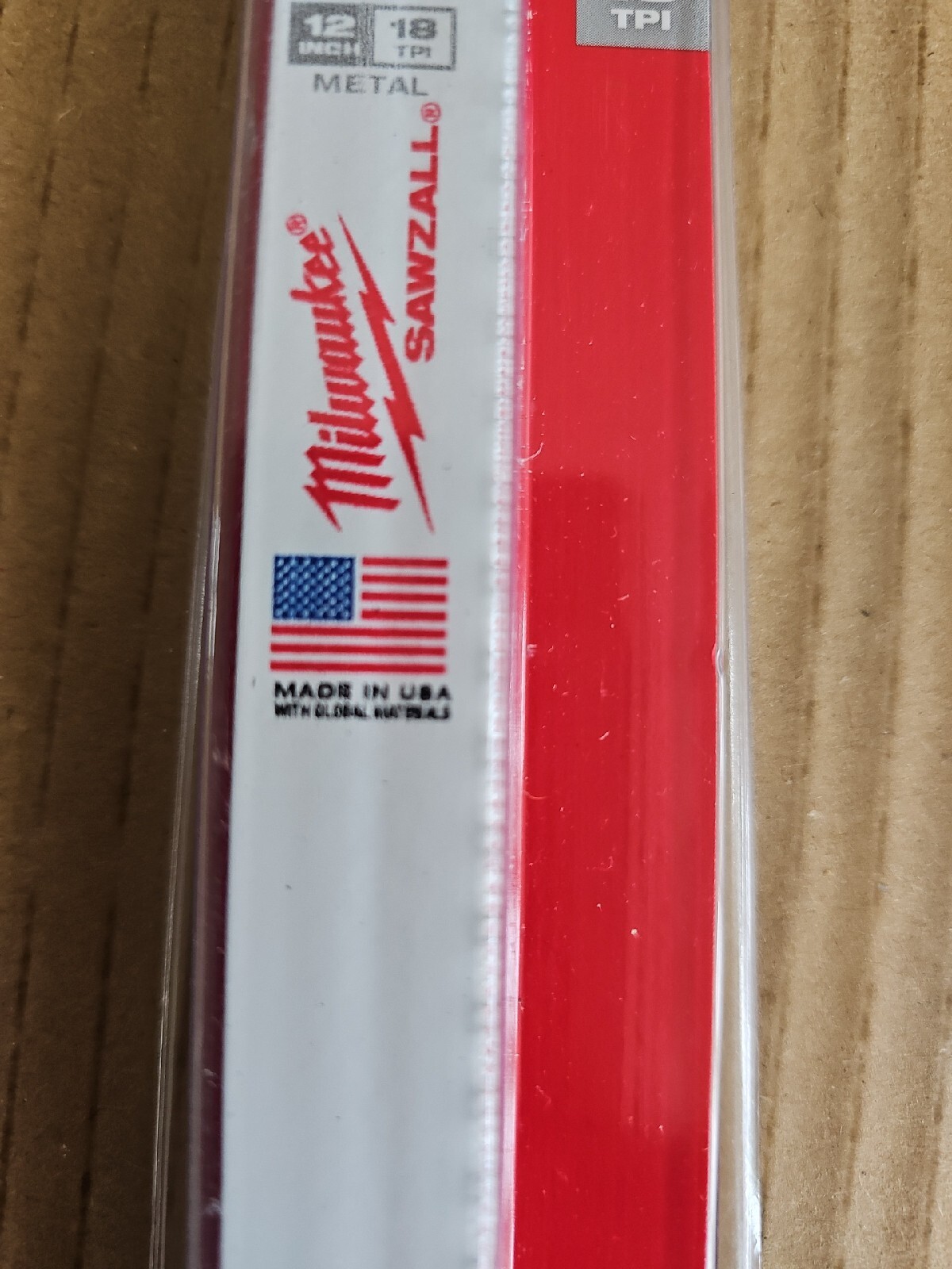 Milwaukee 48005189 Sawzall Recipro Saw Blade 300mm 18 TPI Metal Thin ...