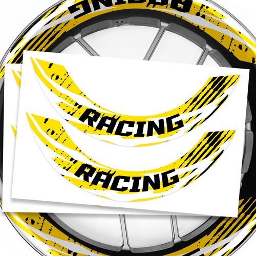 17 inch Vinyl Wheel Rim Stickers S21W For Yamaha FZ09 MT-09 18 19 20 21 ...