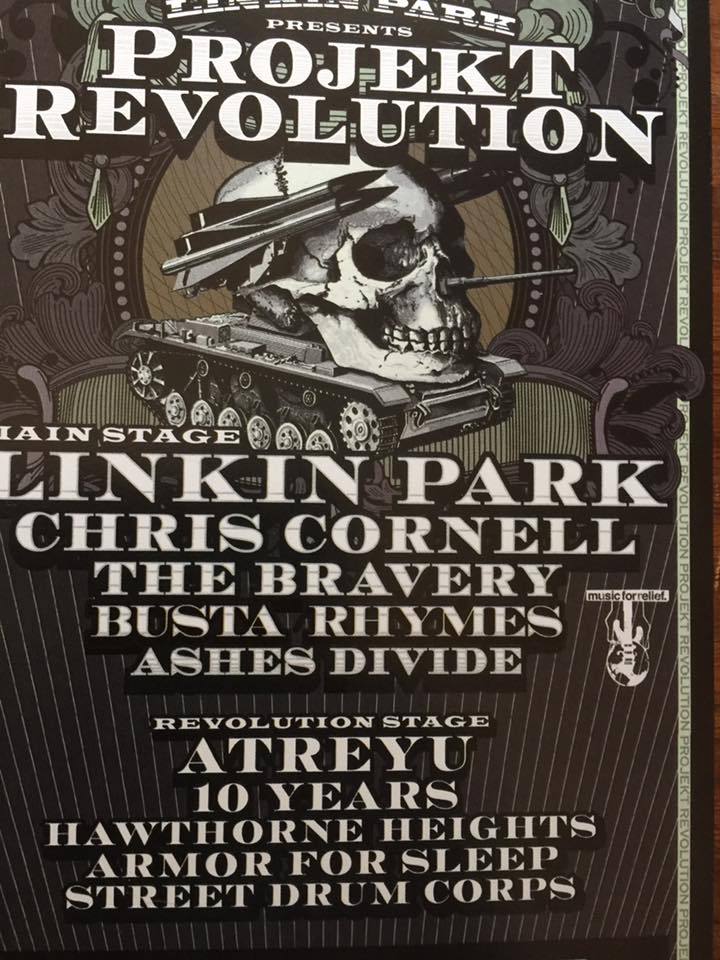 LINKIN PARK project revolution mini poster 2008 listings flyer Chris ...
