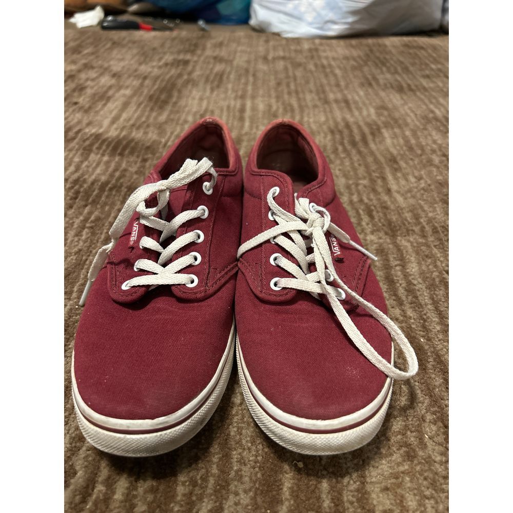 Vans Classic Burgundy Atwood Canvas Sneakers Casual L… - Gem