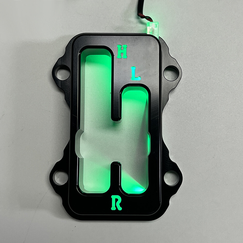 FOR KAWASAKI KRX 1000 1000-4 BLACK ANODIZED SHIFT GATE W/ LED GREEN ...