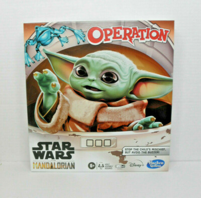 Star Wars The Mandalorian Baby Yoda Operation Game by Hasbro Gaming ...