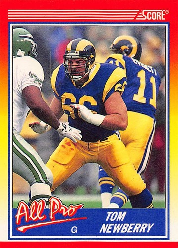 Tom Newberry 1990 Score 585 Los Angeles Rams Football Card | eBay
