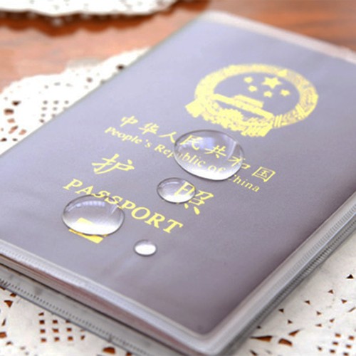 Plastic Clear Transparent Passport Cover Holder ID Card Protector NEW ...