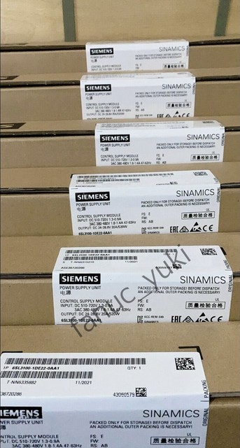 Siemens Sinamics 600V 380-480V 24-28VDC Control Supply Module (6SL3100 ...