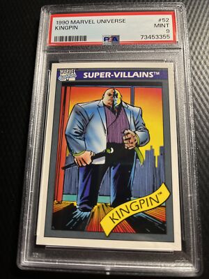 1990 Kingpin Card #52 - PSA 9 - Mint - Marvel Universe - Super Villains ...