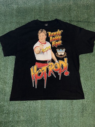 Vintage WWE Rowdy Roddy Piper HOT ROD WWF Wrestling Mens XL Short ...