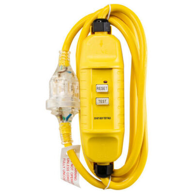 Heavy Duty In-Line RCD Safety Circuit Breaker Extension Cable 2m | eBay ...