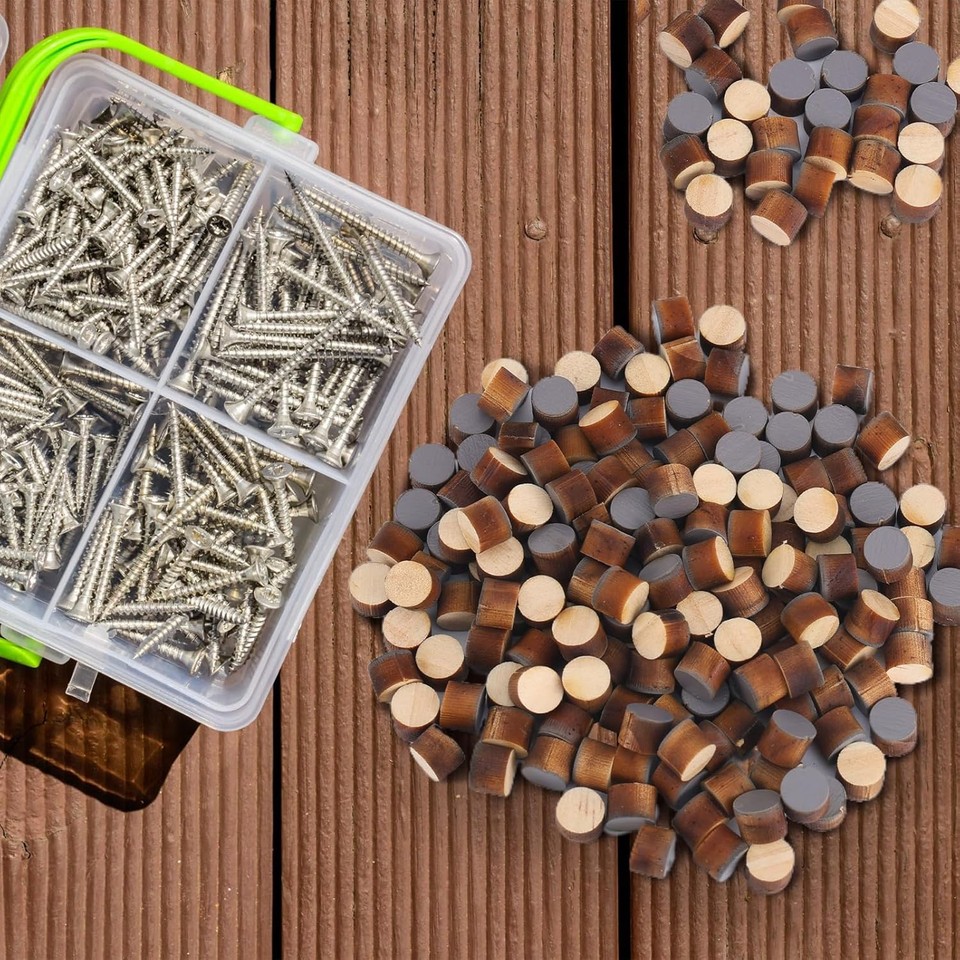 NEW 250 Pack 1/4" Composite Decking Plugs - Plug Deck Trex Composite ...