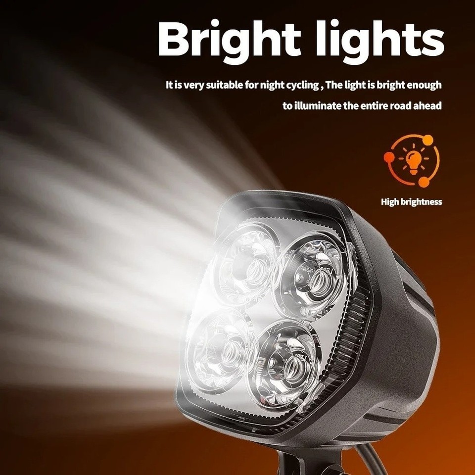 Front LED Headlight for Kukirin M4 Max Electric Scooter High Visibility ...