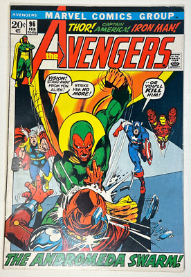 The AVENGERS #96 1972 Marvel Kree-Skrull War NEAL ADAMS ART RONAN APP ...