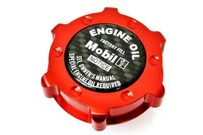 RED ALUMINUM ENGINE OIL FILLER CAP FOR GM CHEVY LS1 LS2 LS3 LS6 MOBIL1 ...
