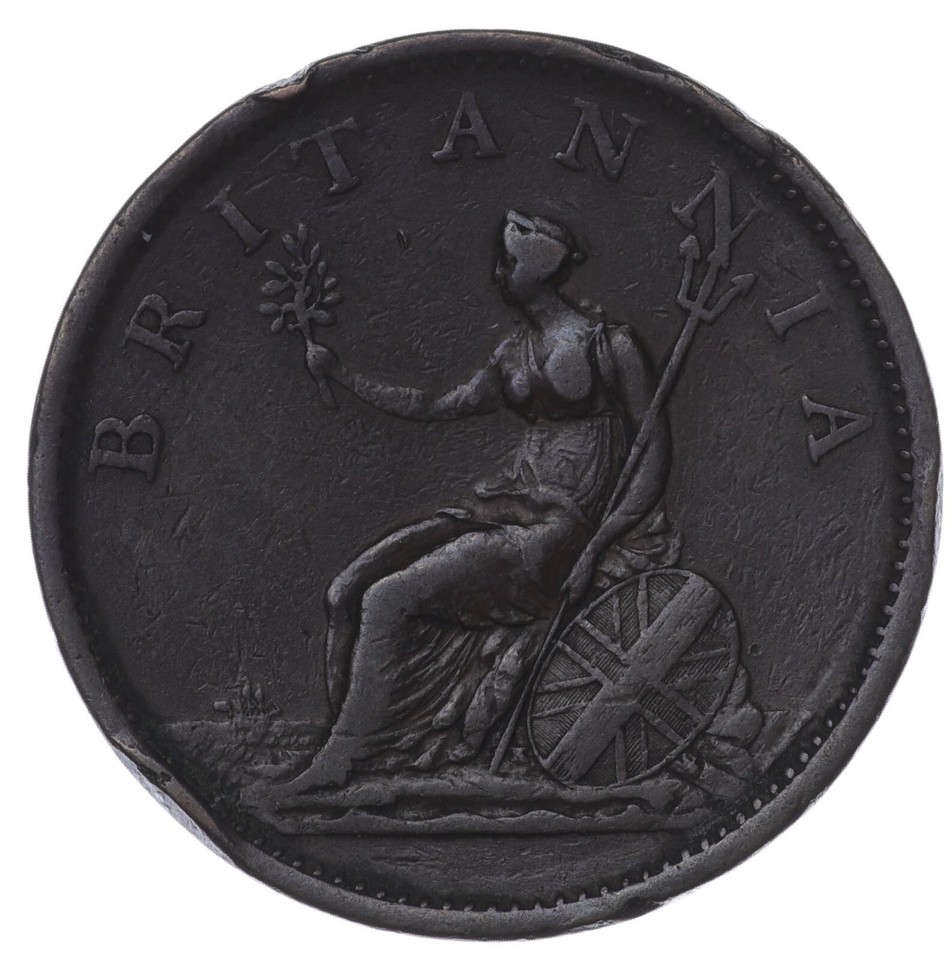 1807 One Penny United Kingdom Circulated Coin In Nice Condition Vintage ...