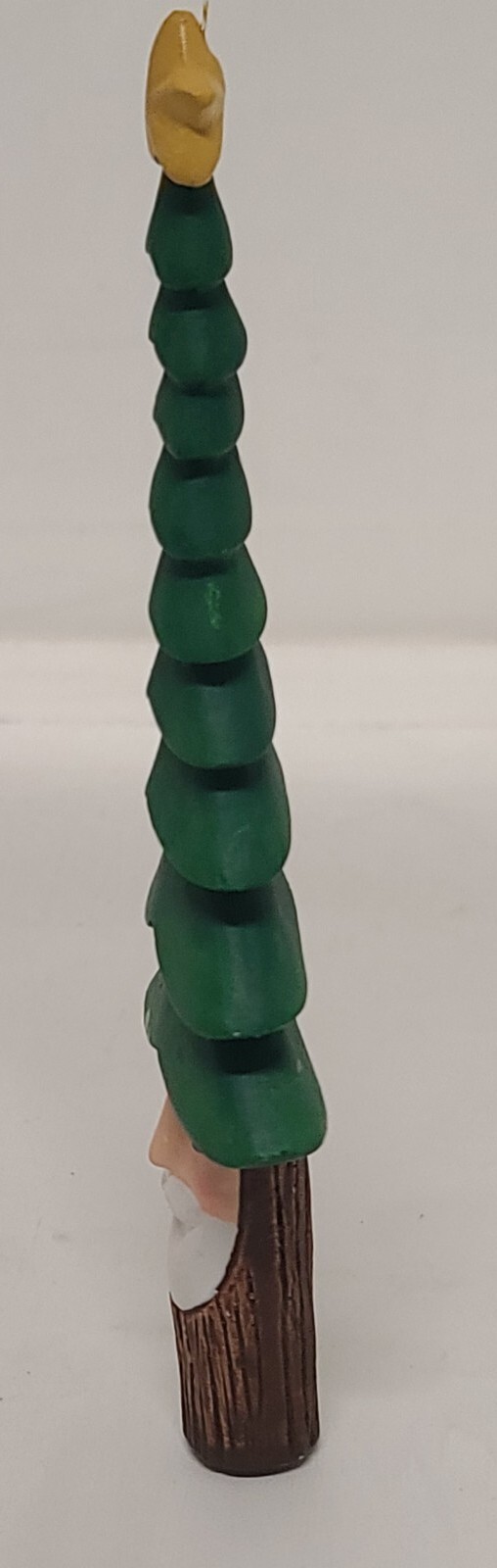 Christmas Tree Ornament Santa Claus Golden Yellow Star Topper Old Man ...