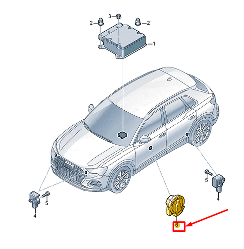 New AUDI Q4 E-TRON Front Door Impact Sensor 1EA959354 | eBay