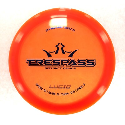 DISC GOLF DYNAMIC DISCS LUCID TRESPASS OVERSTABLE DISTANCE DRIVER 174g ...