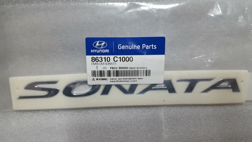 Hyundai Sonata 15-17 Rear Trunk Lid Chrome SONATA Emblem New 86310 ...