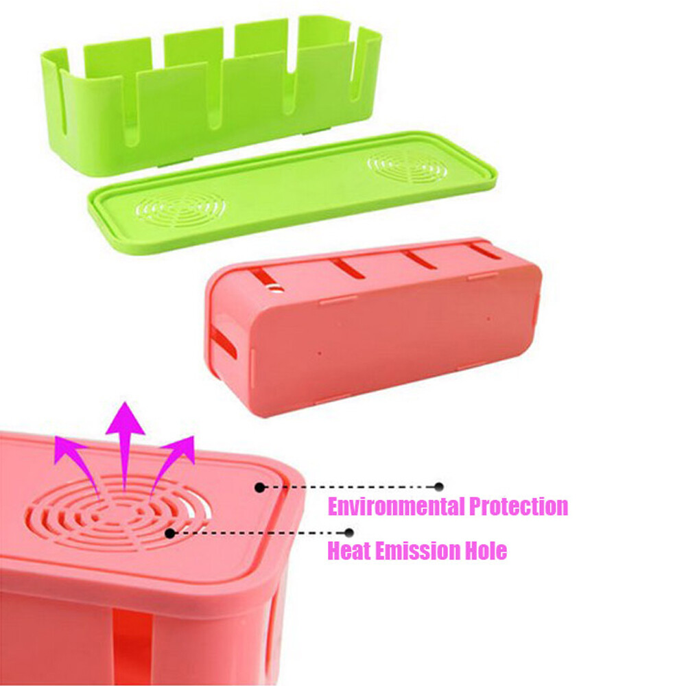 Multi Power Plug Socket Anti-dust Storage Box Wire Cable Cord Organizer ...