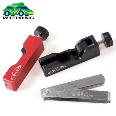 Spark Plug Gap Tool + 32 Blades Metric Feeler Gauge Gap Filler ...