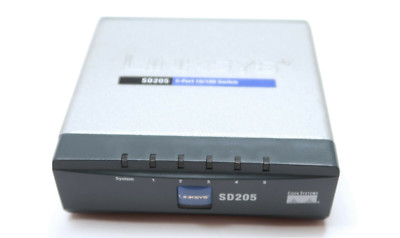 Linksys SD205 5-Port 10/100 Ethernet Wired Network Switch Internet | eBay