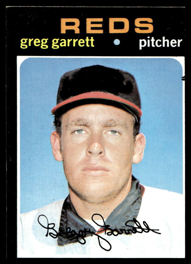 1971 Topps #377 Greg Garrett Cincinnati Reds VG-VGEX | eBay