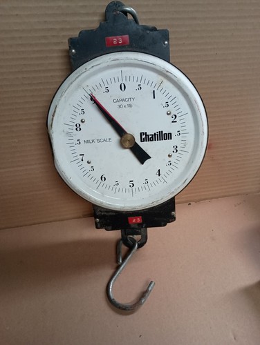 Vintage Chatillon Country Store Metal Hanging Milk Scale Capacity 30 ...